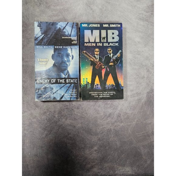 Media | Lot Of 2 Will Smith Vhs Men In Black Enemy Of The State | Poshmark
